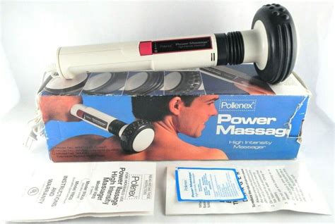 Vintage Gently Pollenex Power Massage Massager Wm20 Variable Speed For