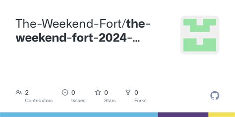 GitHub The Weekend Fort The Weekend Fort 2024 Submodule Example Theme