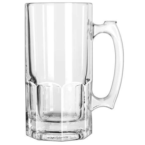 Libbey German Style Extra Large Glass Beer Stein Super Mug 34 Oz Free