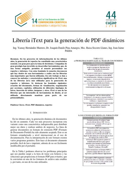Tablas Itext Pdf Pdf Formato De Documento Portable Java Lenguaje De Programación