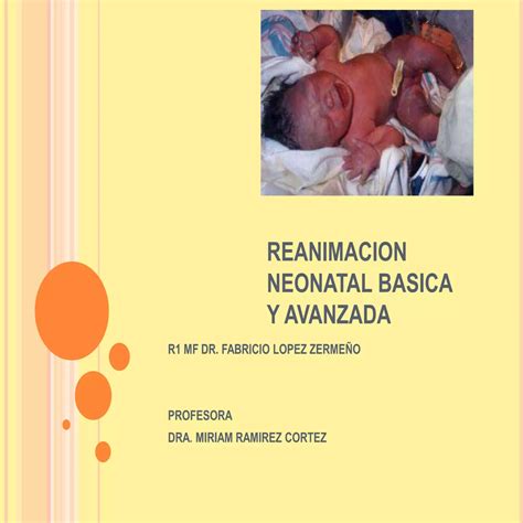 Document Rcp En Neonatos Reanimacion Neonatal Basica Y Avanzada R1
