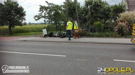 W Gorzowie Śląskim w wypadku motocyklowym zginął policjant PIRACI DROGOWI