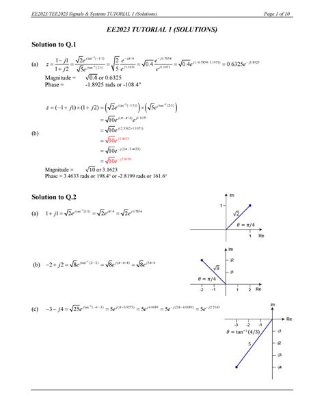 tutorial 1 solutions ee2023 tutorial 1 solutions solution to q