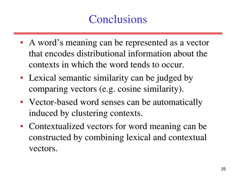Ppt Vector Space Distributional Lexical Semantics Powerpoint