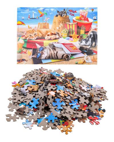 Rompecabezas De Gatitos 1000 Piezas Collage De Gatos Romp Meses Sin Intereses