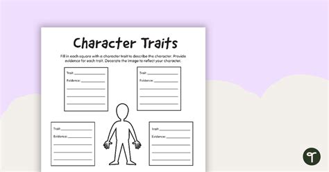 Free Identifying Character Traits Worksheet Download Free Identifying