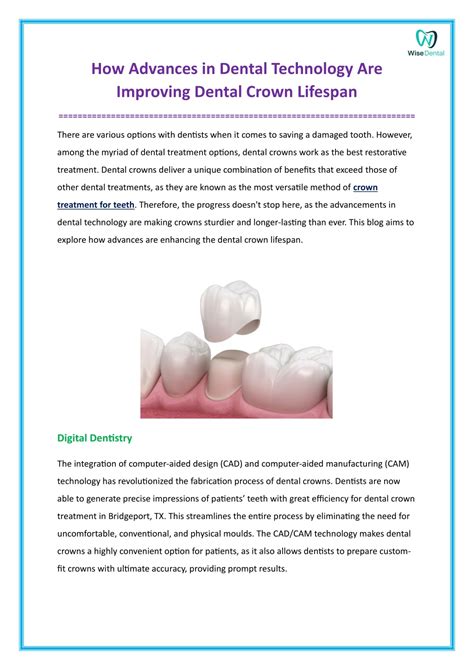 Ppt How Advances In Dental Technology Are Improving Dental Crown Lifespan Powerpoint