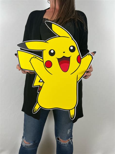 Foam Board Pikachu Party Prop Pokémon Theme Cutout Party Standee