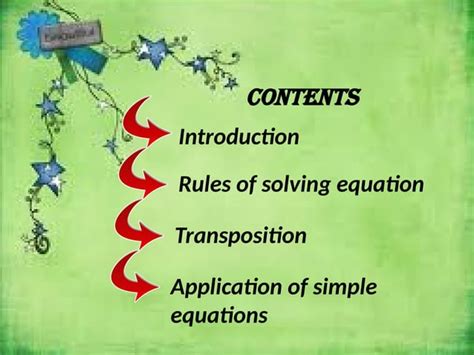 PPt Of Linear Equation Pptx For Class 8 PPT