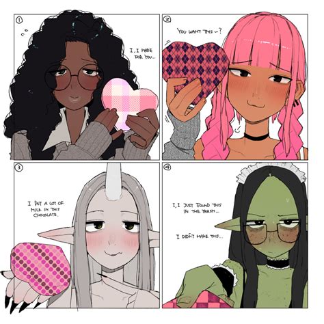 Safebooru 1girl Black Hair Blush Broccoli Ohasi Colored Skin Dark