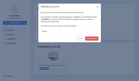How To Delete A Babe Account SendPulse How To Delete A Babe Account SendPulse