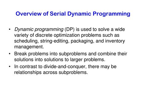 ppt dynamic programming powerpoint presentation free download id
