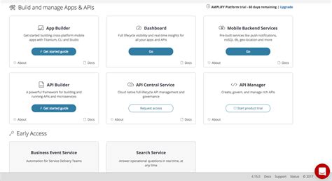 axway appcelerator dashboard update new landing page and new services