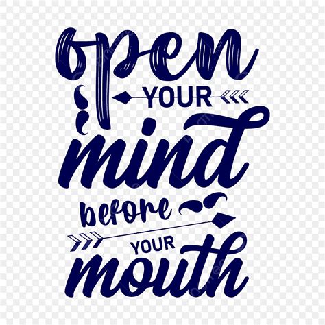 Open Mind Vector Hd Images Open Your Mind Before Mouth Positive Quote