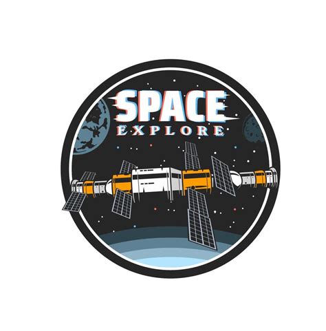 Orbital Station Space Exploration Galaxy Shuttle 12484358 Vector Art At Vecteezy