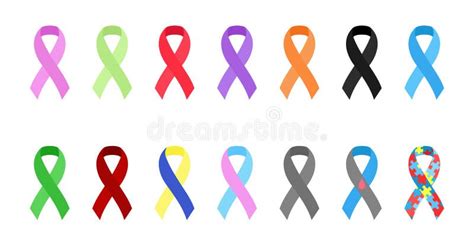 Diabetes Awareness Ribbon Isolated Symbol Of Support And Solidarity