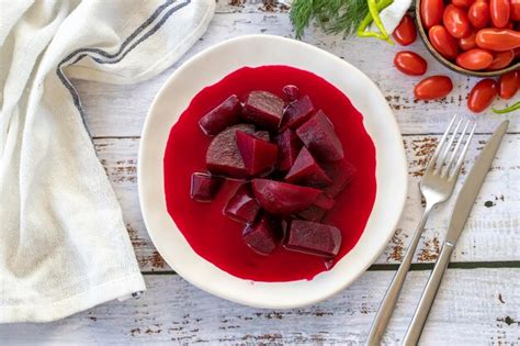 Premium Photo Pickled Red Beetroot Pickled Beetroot On Wood