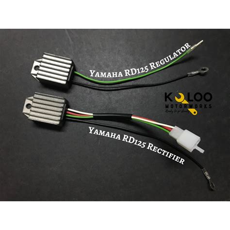 Yamaha Rd125 Rd 125 Rectifier Regulator Koloo Motorworks Shopee