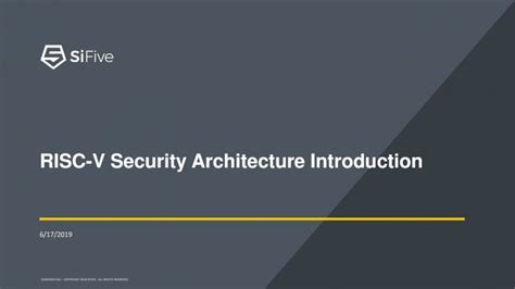 Pdf Risc V Security Architecture Introduction · 1 9 2020 · Risc V