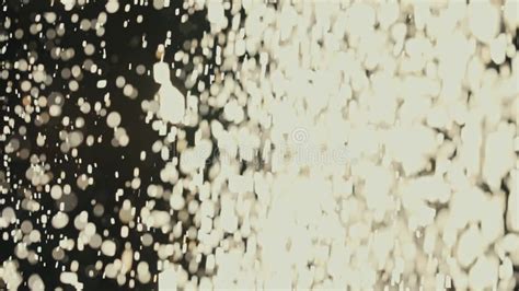 Extreme Close Up Shot Of Wooden Dust And Particles After Sawing Wooden