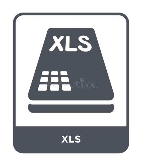 Xls Icon In Trendy Design Style Xls Icon Isolated On White Background Stock Vector