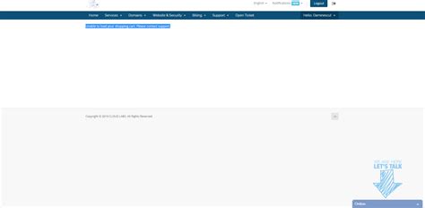 Unable To Load Your Shopping Cart Please Contact Support Third Party