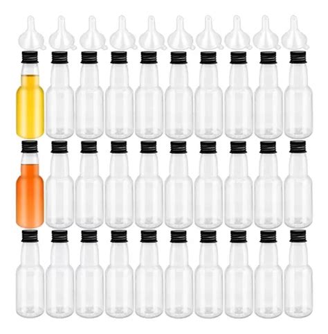 Mini Botellas De Plastico Vacias Paquete De 30 Para Fiestas Cuotas