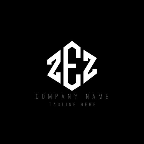 ZEZ Letter Logo Design With Polygon Shape ZEZ Polygon And Cube Shape