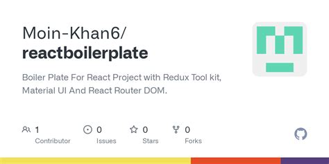 GitHub Moin Khan6 Reactboilerplate Boiler Plate For React Project