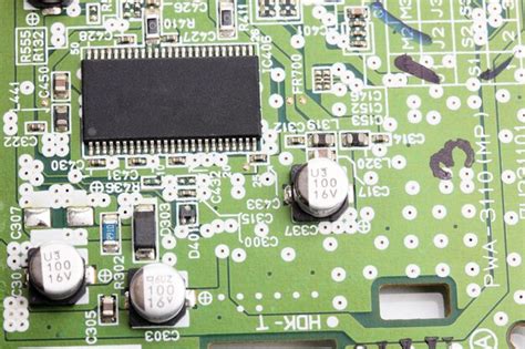 Premium Photo Modern Electronic Board Closeup