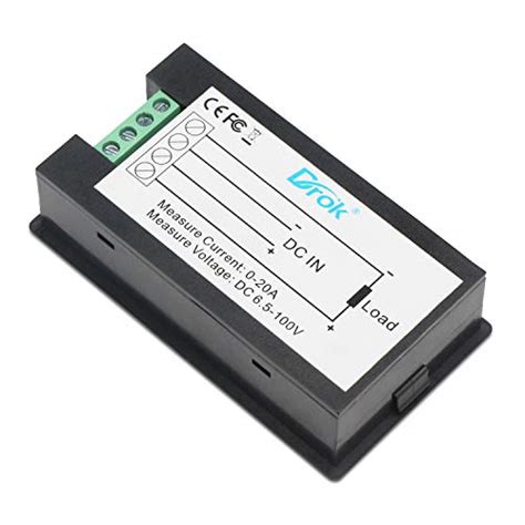 DROK Digital Multimeter DC V A Voltage Amperage Power Energy Meter DC Volt Tester