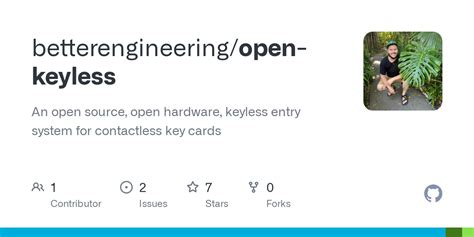 Github Betterengineeringopen Keyless An Open Source Open Hardware