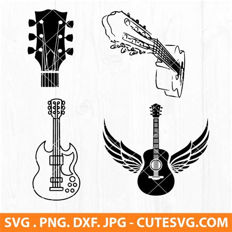 Guitar Svg Bundle Acoustic Guitar Svg Guitar Music Svg
