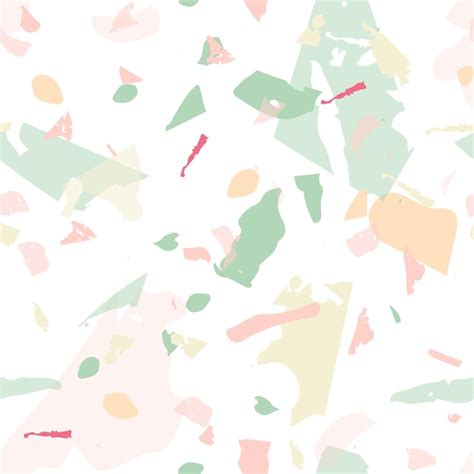 테라조 완벽 한 패턴입니다 현대적인 고전적인 바닥 텍스처입니다 자연석 화강암 석영 대리석 콘크리트로 만든 배경 멋진 색상의 테라조 원활한 패턴입니다 프리미엄 벡터