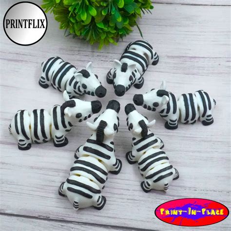 3d Printable Cute Flexi Tiny Zebra By Printflix