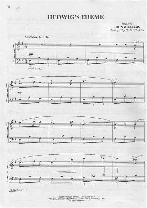 Pdf Harry Potter Hedwigs Theme Dokumentips