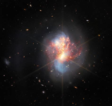 Galactic Collision Webb Space Telescope Explores Frenzied Star