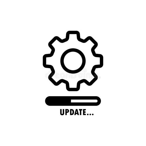 update application progress icon stock vector illustration of