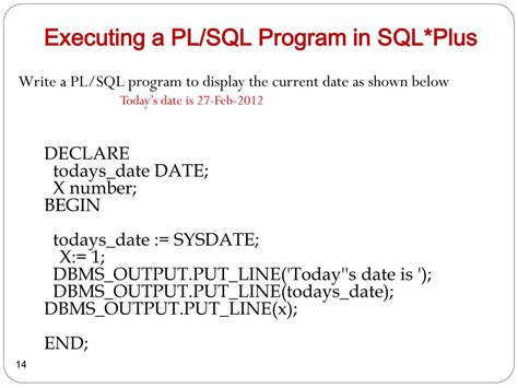 PPT PL SQL PowerPoint Presentation Free Download ID