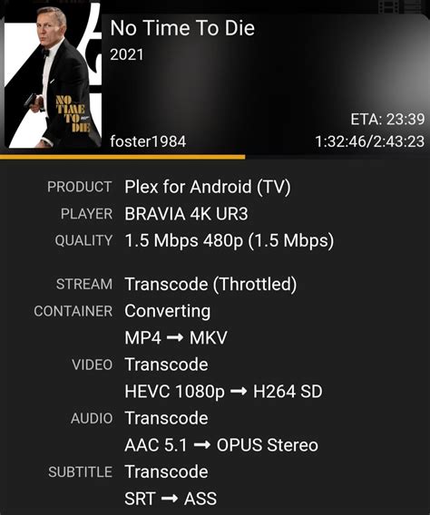 transcode diagnosis r plex