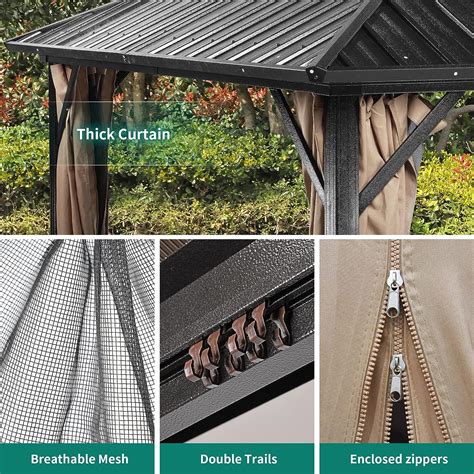 Yitahome 10x10ft Gazebo Double Roof Canopy Review 2025