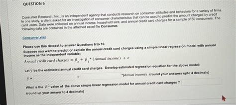 Solved Consumer Research Inc Is An Independent Agency