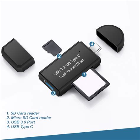 SD Card Reader USB OTG Micro USB Type C Card Reader Lector OFF
