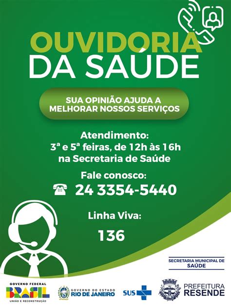 Ouvidoria Da Saúde Prefeitura De Resende