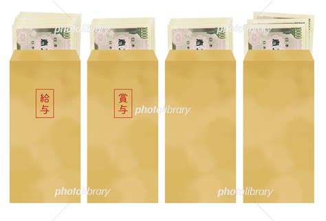 給料袋とお金のイラスト イラスト素材 6491946 フォトライブラリー photolibrary