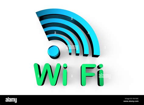 Wi Fi Symbol Isolated On White Background Stock Photo Alamy