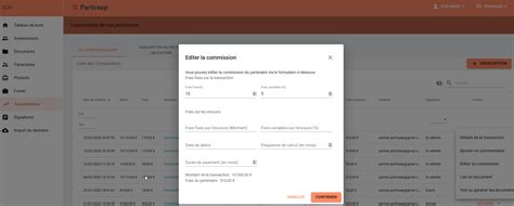 Possible Actions Of The Partner On Transactions Particeep Knowledge Base
