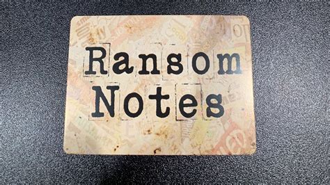 Ransom Notes Review