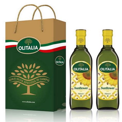 Olitalia 奧利塔 葵花油禮盒組750mlx2瓶 Pchome 24h購物