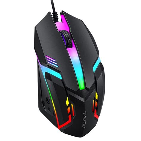 Gaming Mouse T Wolf V1 7 Colorful Backlight Wired Mouse Daraz Lk